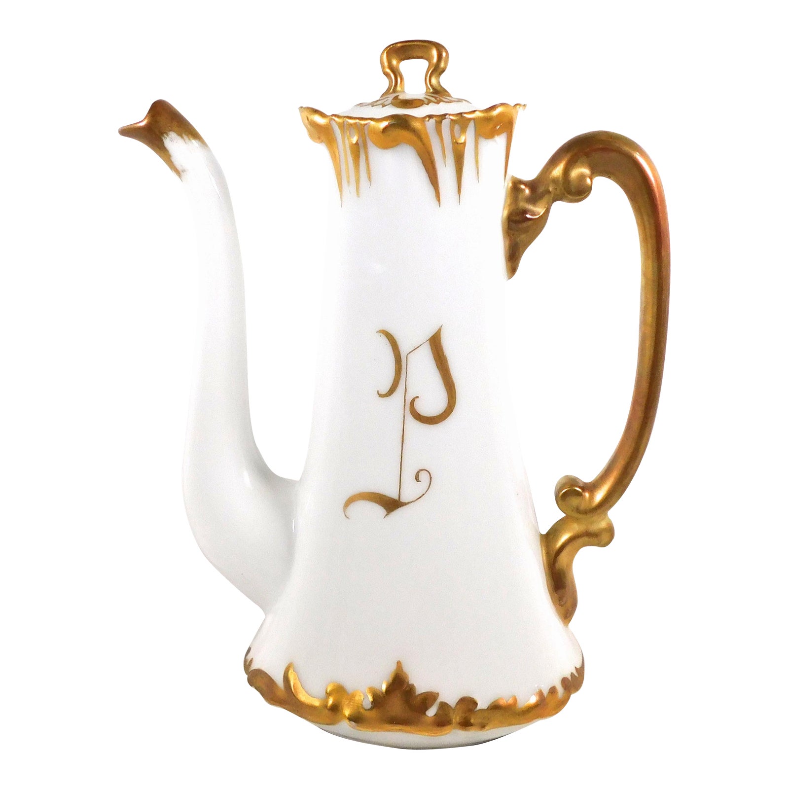 Early 1900s Signed White Tressemanes & Vogt Limoges Chocolate Pot ...