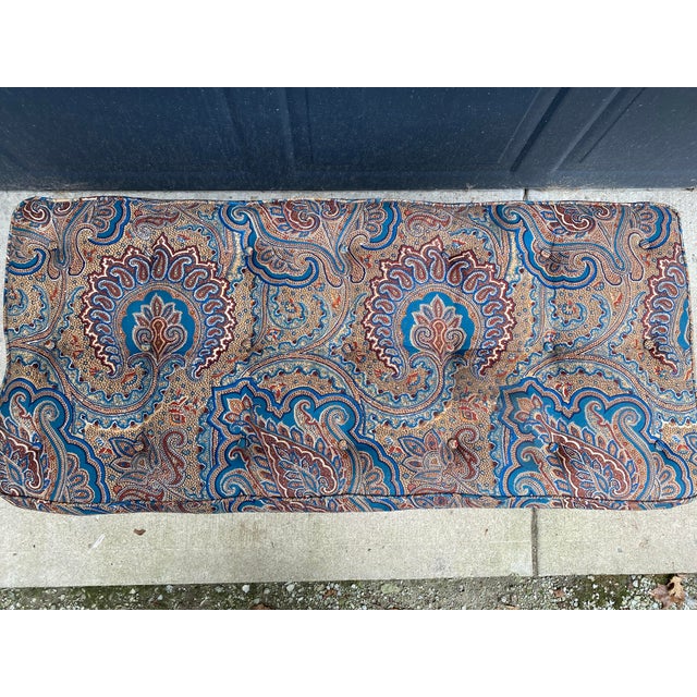 Vintage Upholstered Parson X Bench | Chairish