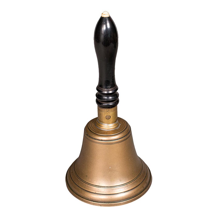 Antique Schoolmaster's Hand Bell, English, Bronze, Dinner Chime ...
