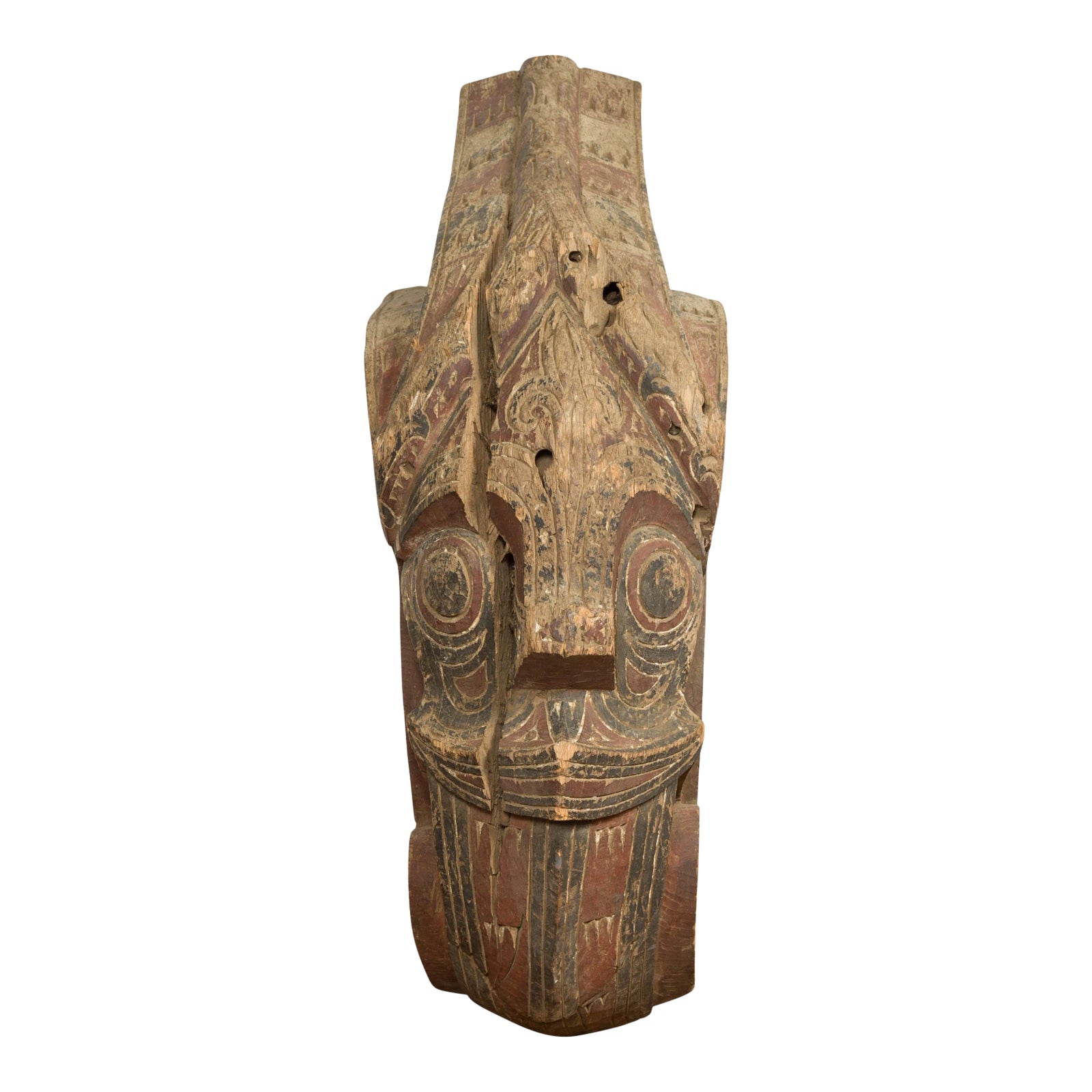 Tribal Batak People of Sumatra Hand Carved & Painted Singa Singa Shield ...