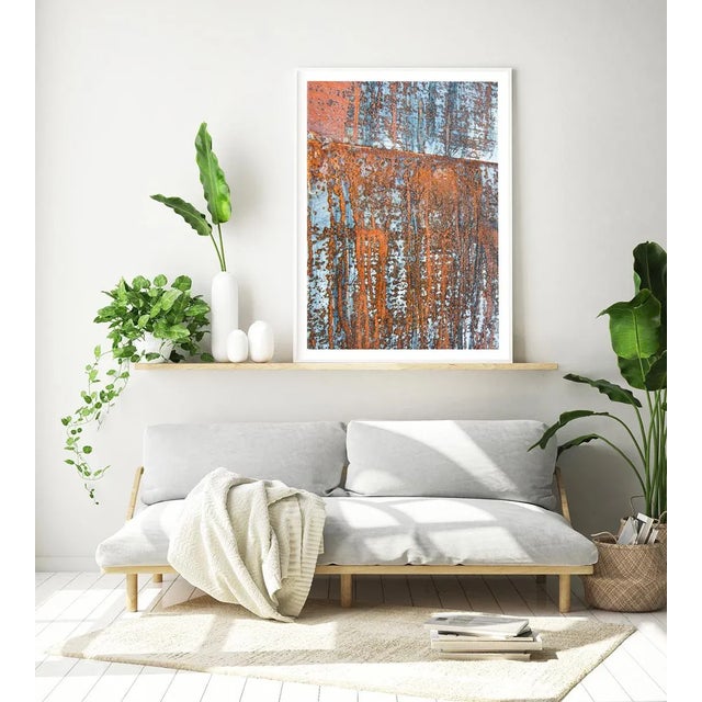Contemporary Abstract Industrial Art Print, 'Rust Flag' Fine Art ...