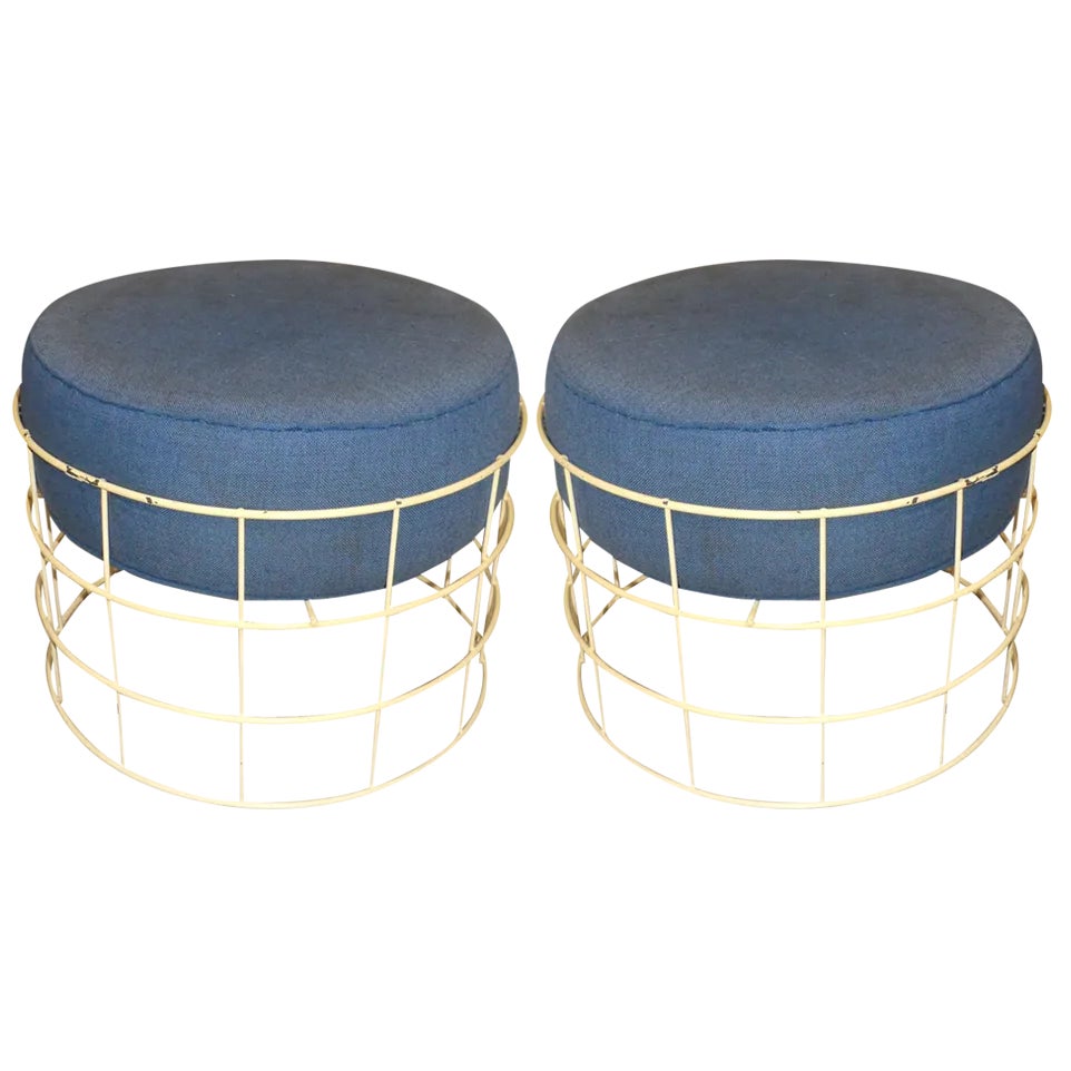 Set of T1 Wire Stool Stools by Verner Panton for Plus Linje, 1960s ...
