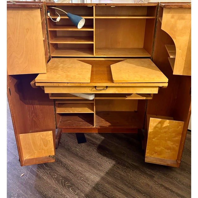 1950s Mid-Century Folding Desk - Magic Box Desk | Chairish