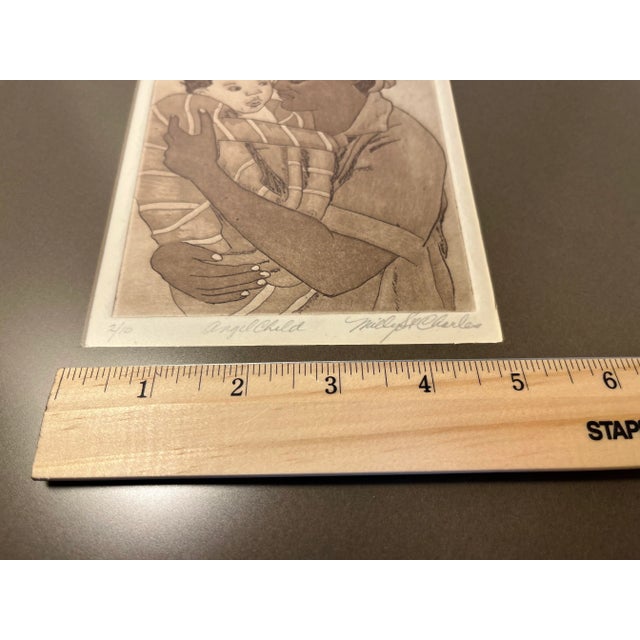 1980's Limited Edition 2/10 Etching by Californian Artist Milly St ...