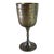 Vintage Etched Metal Wine Goblet | Chairish