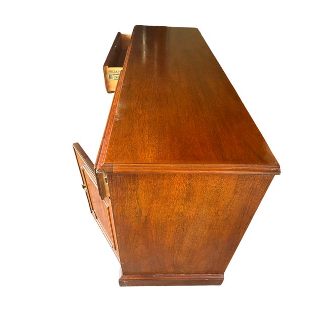 Mount Airy Furniture Company Walnut Credenza - Vintage Late 20th ...