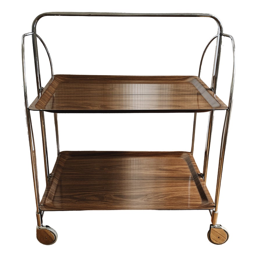 Mid-Century Modern German Bar Cart, 1970s | Chairish