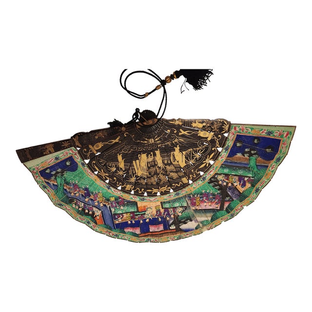 19th Century Hundred Face Fan | Chairish