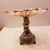 Antique Art Deco Cherub Metal & Pink Glass Compote | Chairish