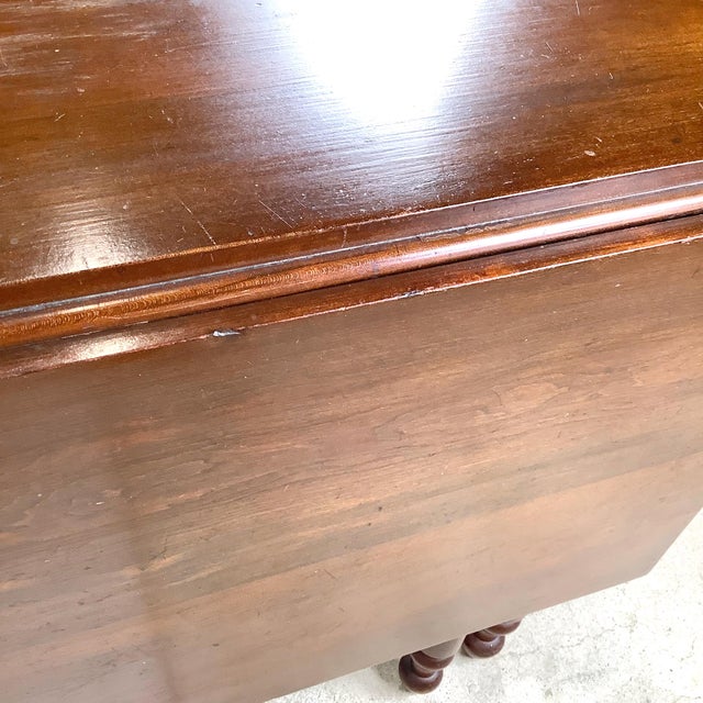 American Empire-Style Walnut Drop-Leaf Gate-Leg Table With Single ...