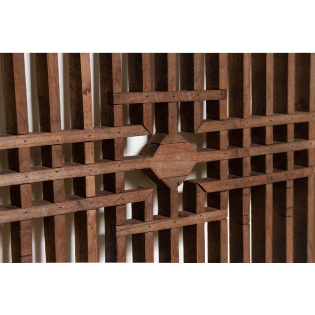 Kaori Antique Asian Lattice Panel | Chairish
