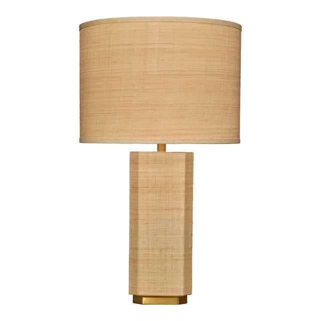 Utopia Raffia Table Lamp | Chairish