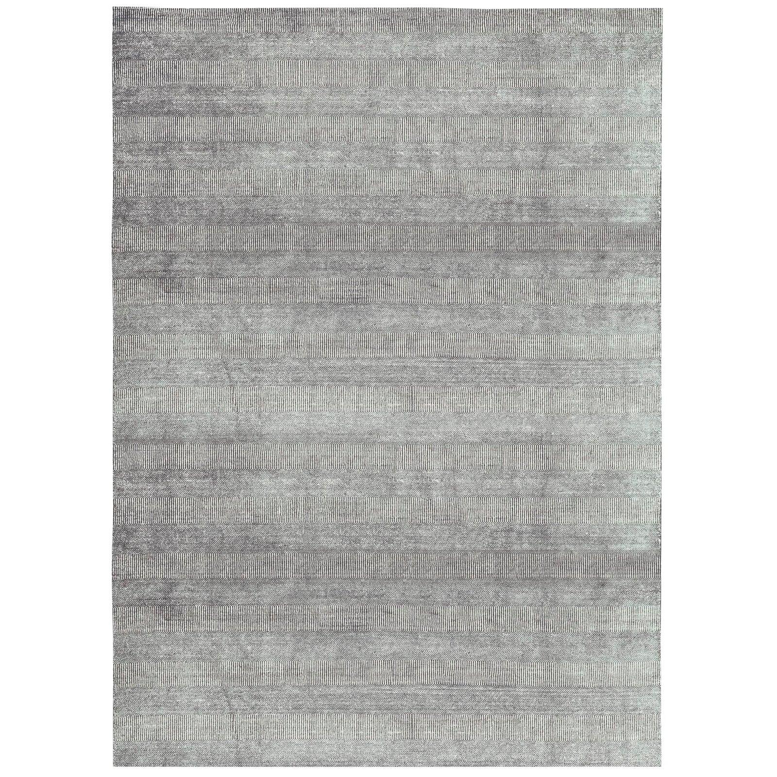 Contemporary Hand Loomed Rug - 9'9" x 13'9" | Chairish