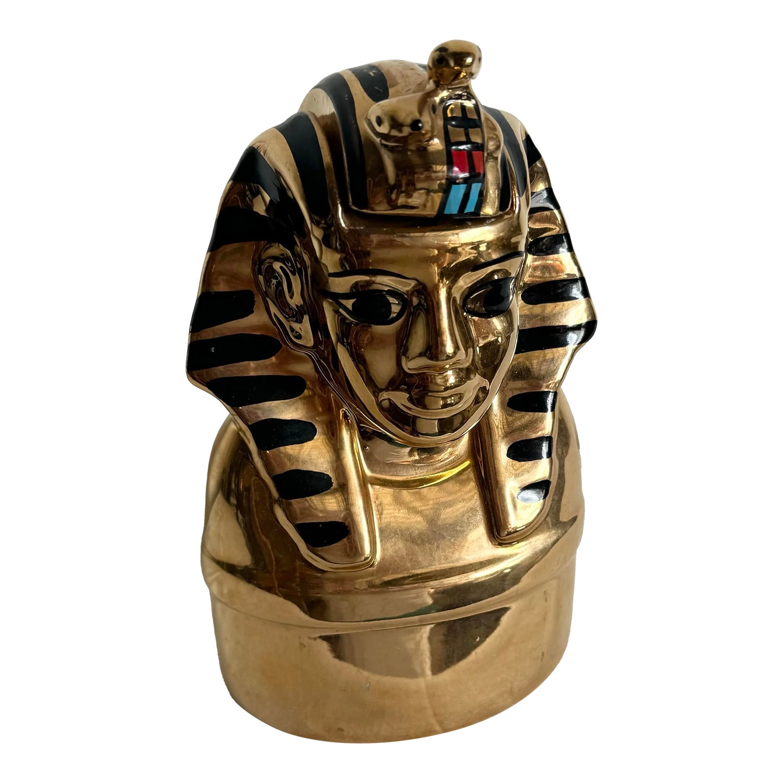 Vintage 23 Kt Gold Pharaoh Bottle Container - Michter’s King ...