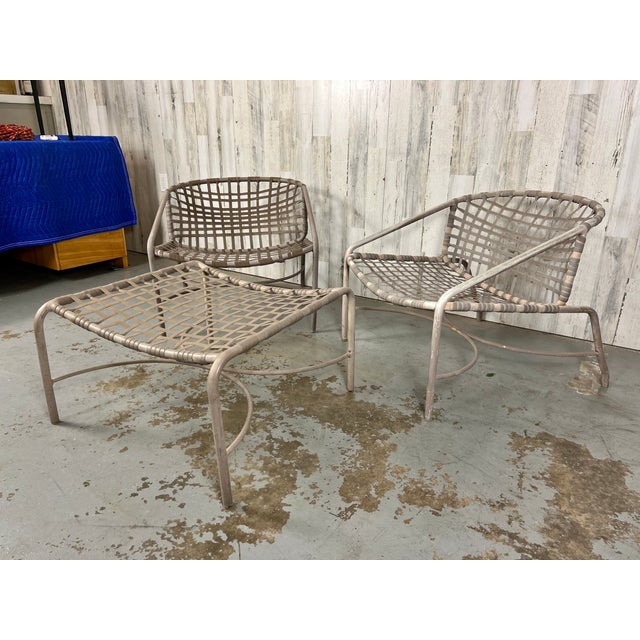 Tadao Inouye for Brown Jordan Kantan Set of Patio Chairs With Ottoman ...
