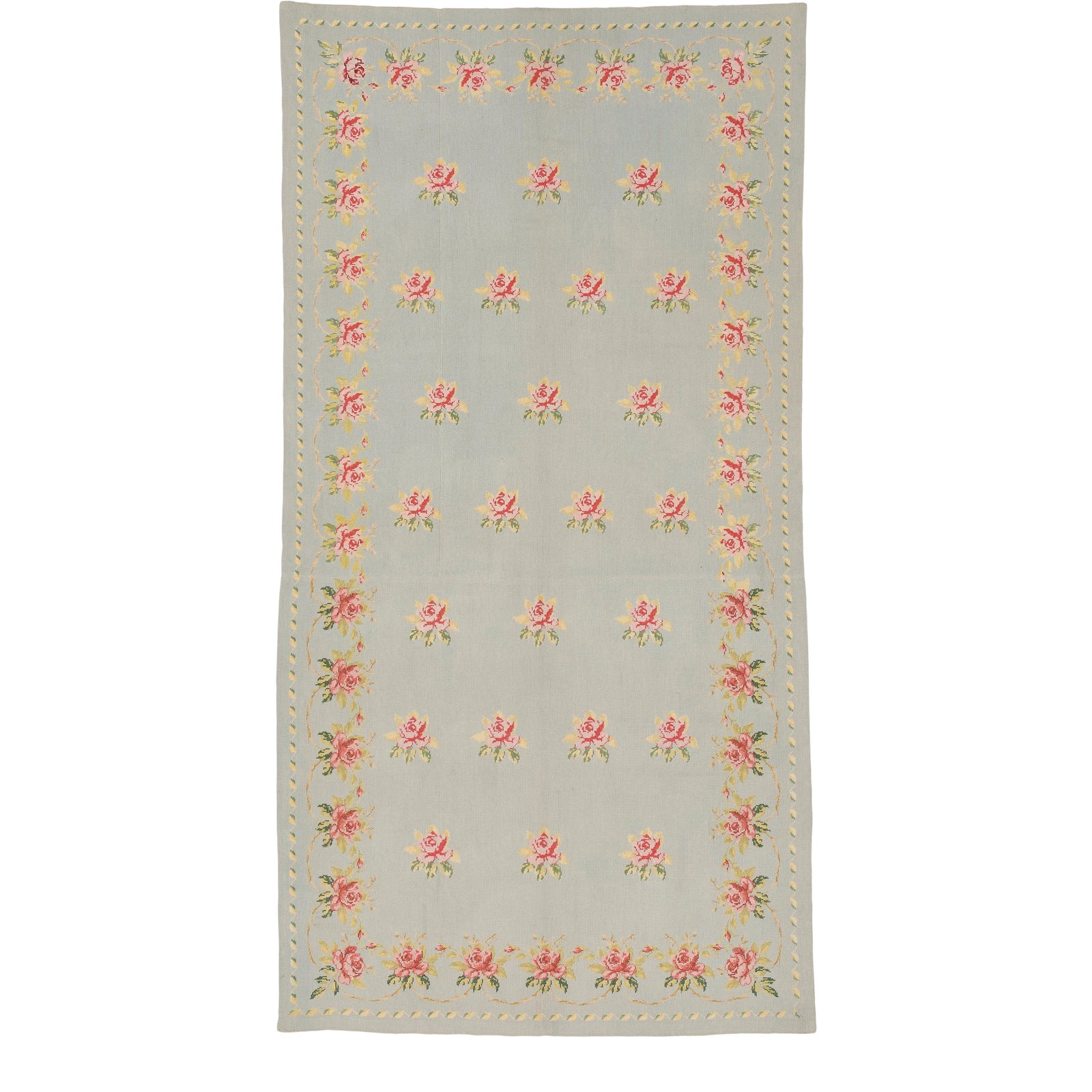 Antique Needlepoint Rug | Chairish