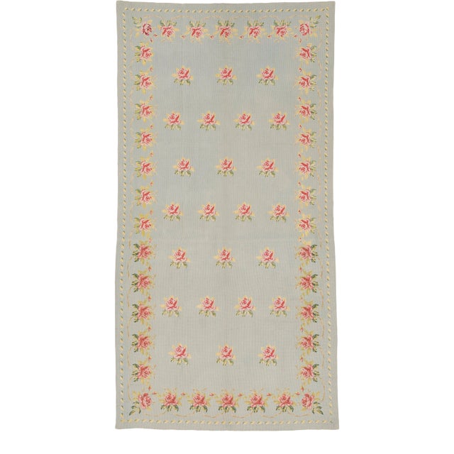 Antique Needlepoint Rug | Chairish