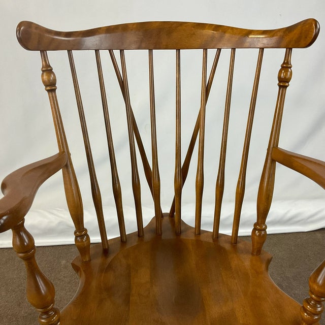 1950s Americana Arts and Crafts Ethan Allen by Baumritter Maple Windsor ...