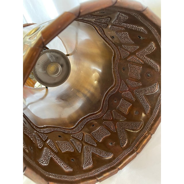 Vintage Mid 20th Century Isaac Maxwell Copper Pendants | Chairish