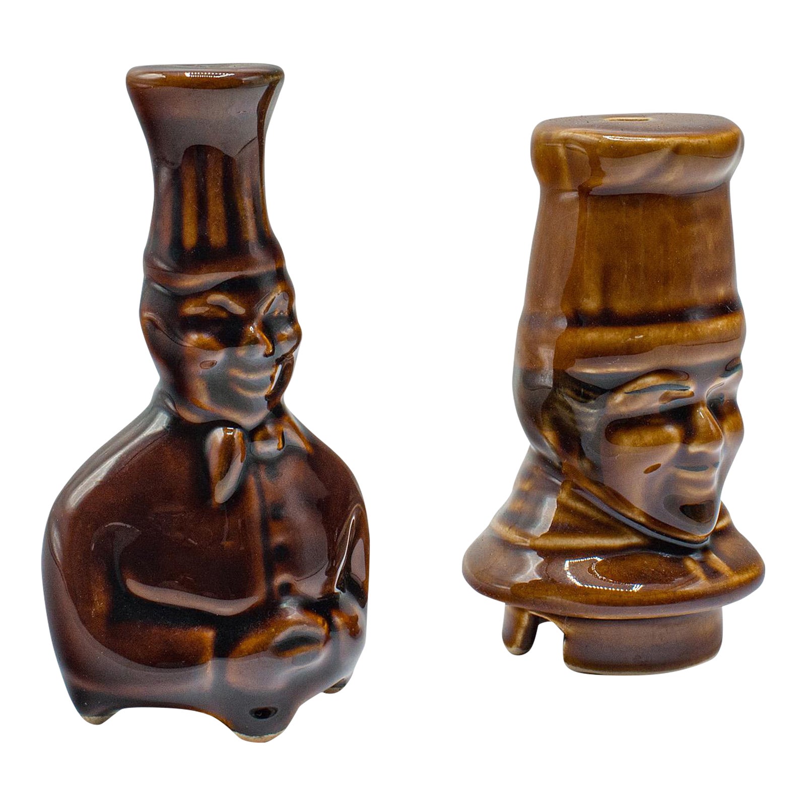 Vintage Pie Funnel Duo, English, Ceramic, Figural, Baking Chimney ...