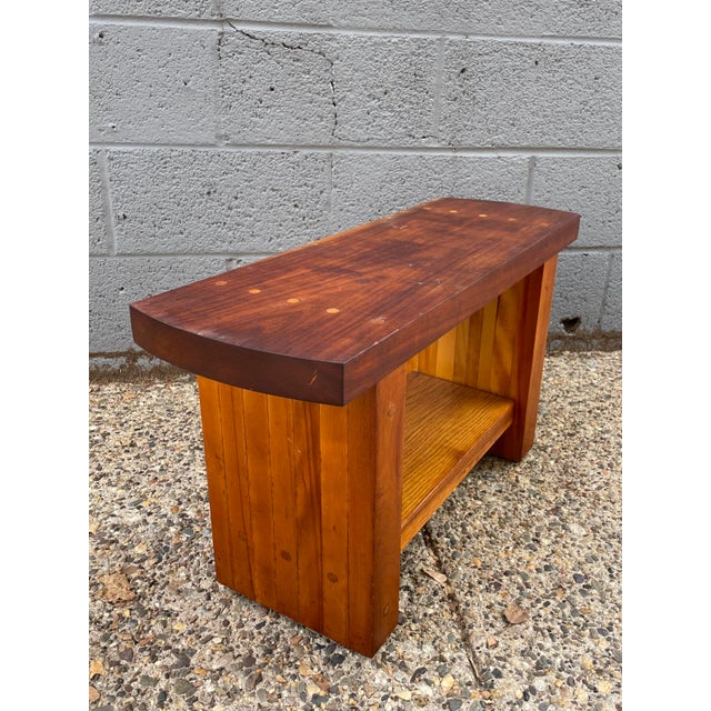 Vintage Studio Craft Mortise & Tenon Petite Bench | Chairish