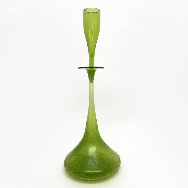 Vintage Blenko Shot Glass Decanter, Eames Era, by Wayne Husted | Chairish