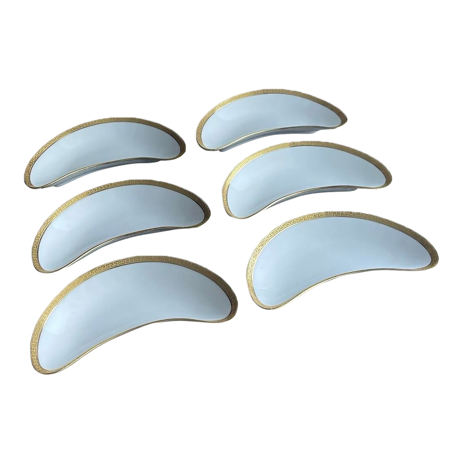 Early 1900s Old Abbey Limoges France Bone Side Dish-Set of 6 | Chairish