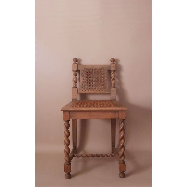 Antique Barley Twist & Cane Chair by John D. Raab Co. | Chairish