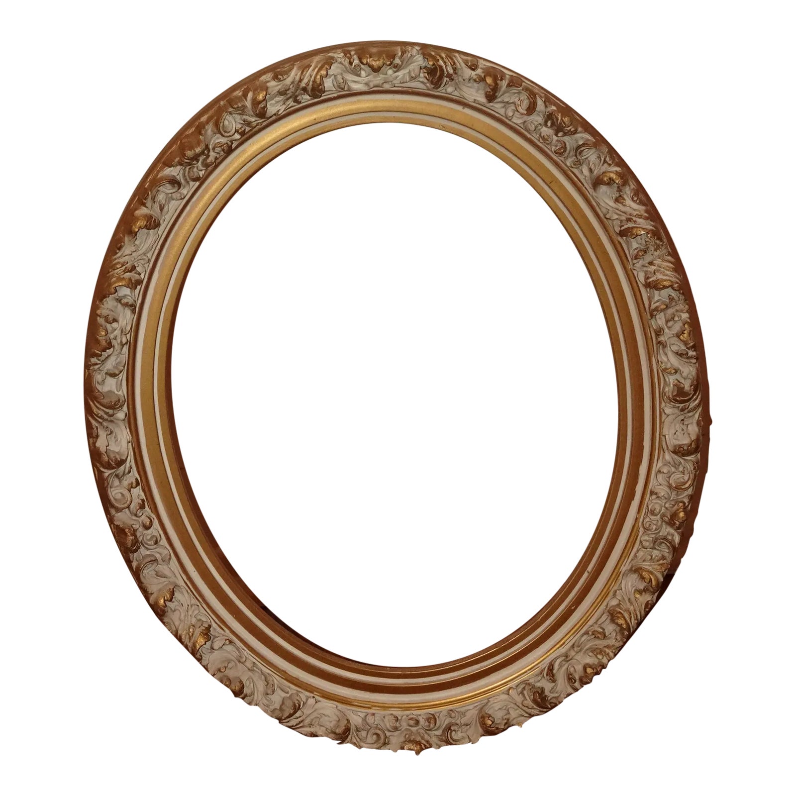 Vintage French Provincial Country Small White Picture Frame | Chairish