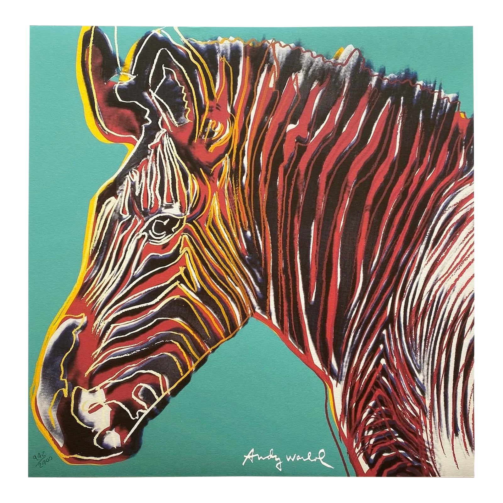Andy Warhol Vintage 1986 Limited Edition Endangered Species Large Fine ...