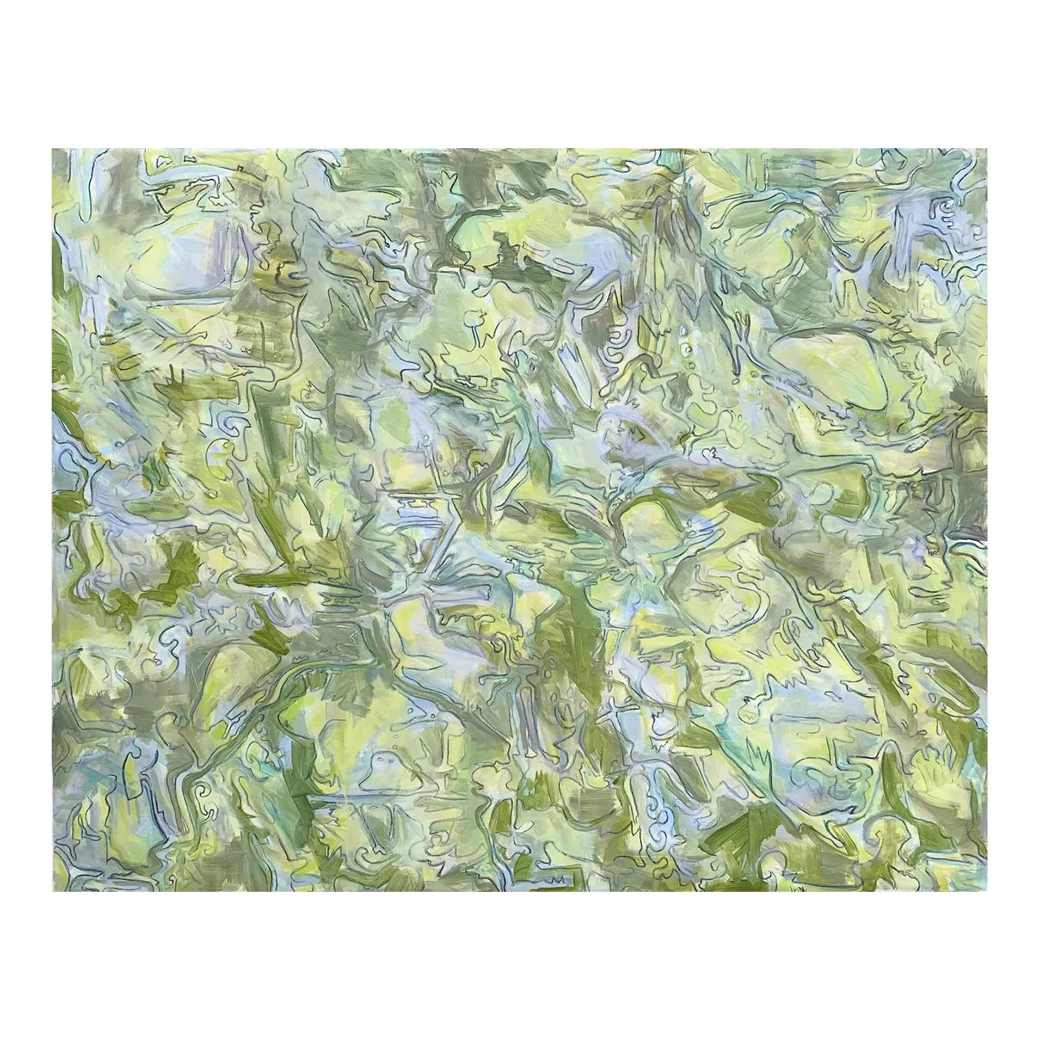 "Early Birds" by Trixie Pitts Large Abstract Expressionist Oil Painting ...