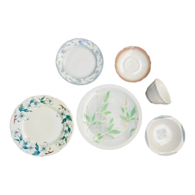 1960s Restaurant Ware Mismatched 6 Piece Place Setting | Chairish