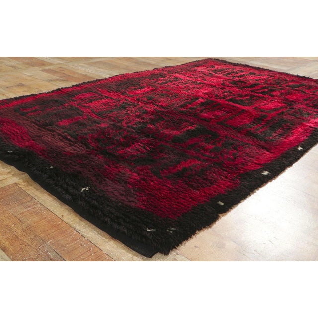 Mid 20th Century Kirsti Ilvessalo Vintage Finnish Rya Ryijy Rug, 4'3 X ...