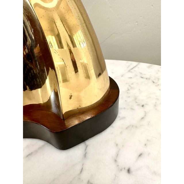 Vintage Frederick Cooper Brass Swan Table Lamp | Chairish