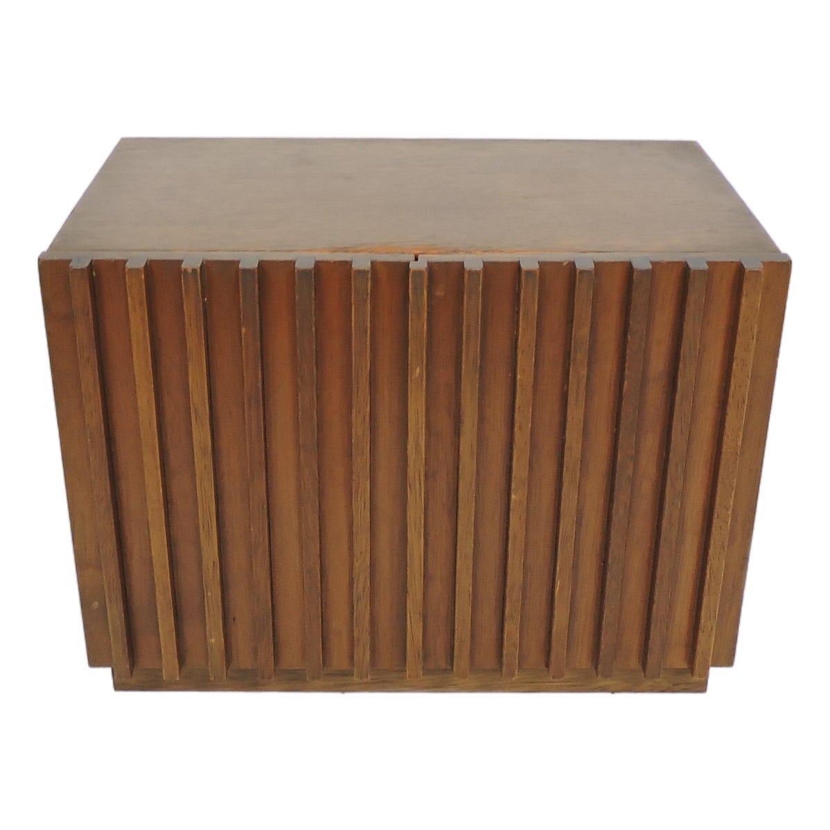 1960s Broyhill Brasilia Style Fluted Walnut Mid Century Modern Jewelry ...