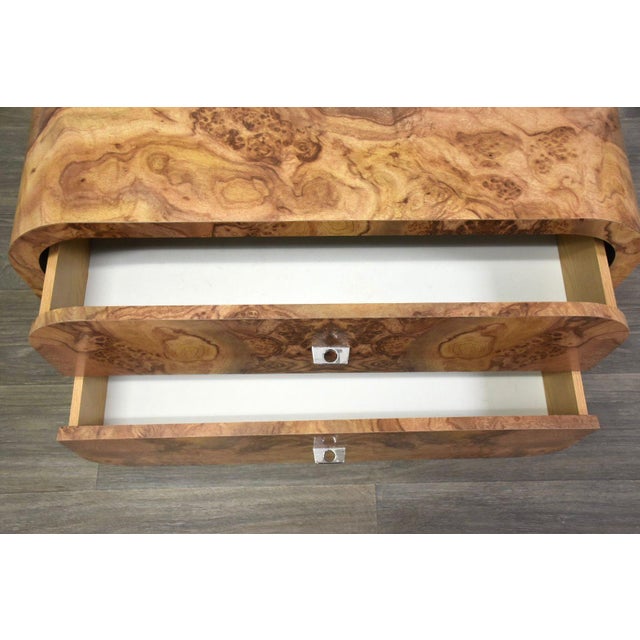 Faux Burl Formica Nightstand | Chairish