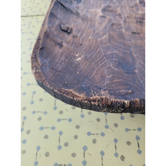 19th Century Primitive Hand-Hewn Long Dough Bowl | Chairish