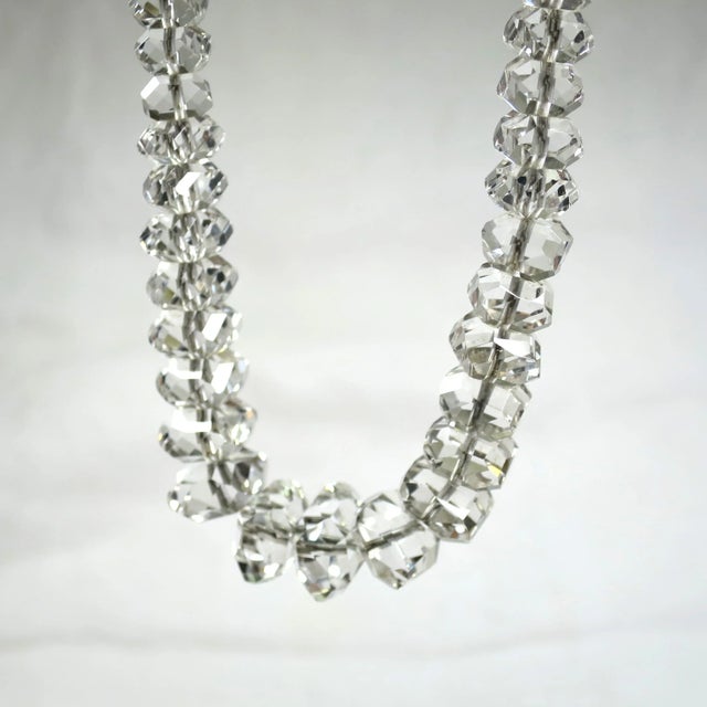 Vintage 1920s Designer Art Deco Rock Crystal Sterling Necklace Chairish