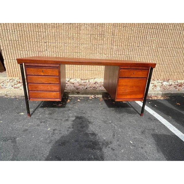 1960a Danish Mid Century Teak Desk by Peter Hvidt and Orla Molgaard ...