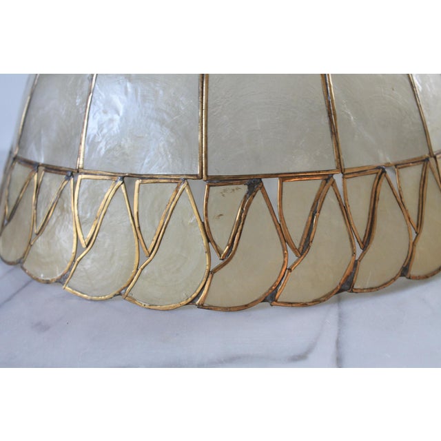 Vintage Capiz Shell Lamp Shade | Chairish