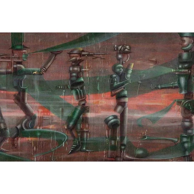 Franz Bayer, Story of the Soldier, 1975, Oil | Chairish