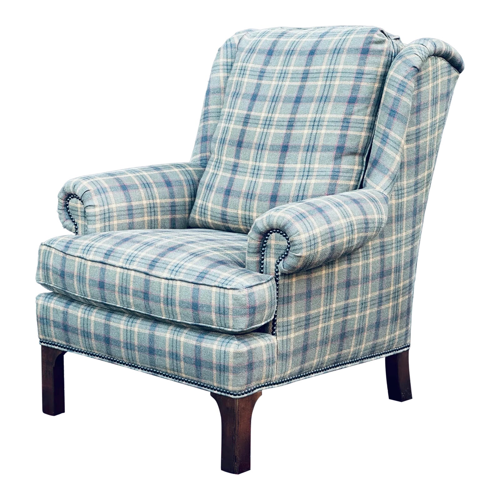 Stickley Fine Upholstery Pinehurst Wing Chair Model 96-9706-Ch | Chairish