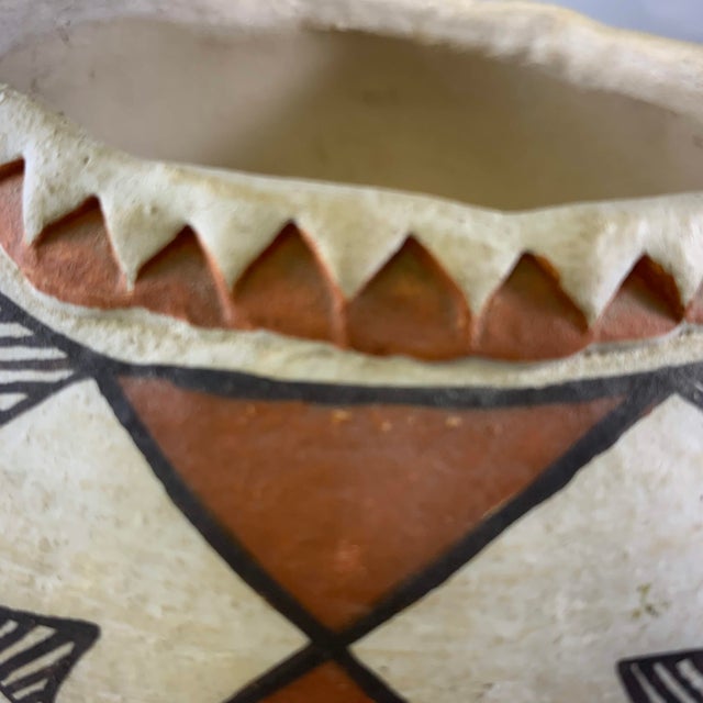 Mid 20th Century Southwestern Pueblo Acoma Style Olla Polychrome ...