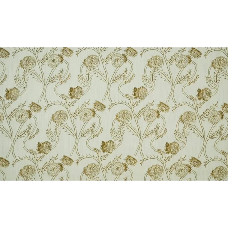 Lauren Liess Thistle Fabric in Sepia | Chairish