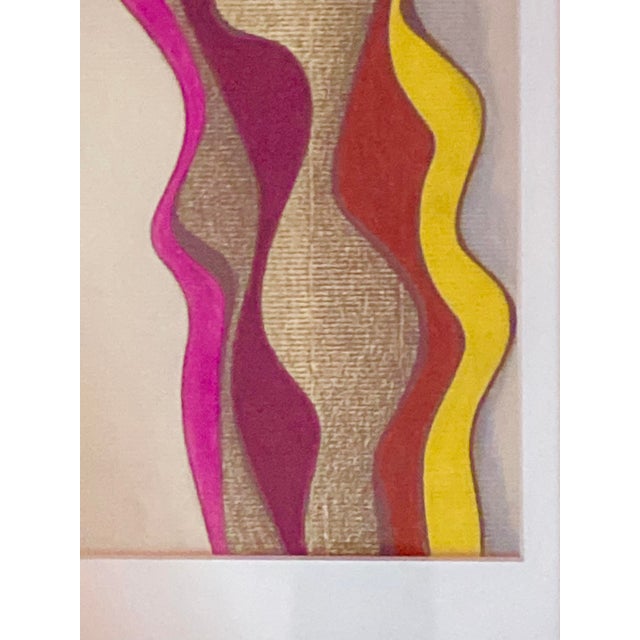Modern Abstract Pencil Drawing Illustrations - Pair | Chairish