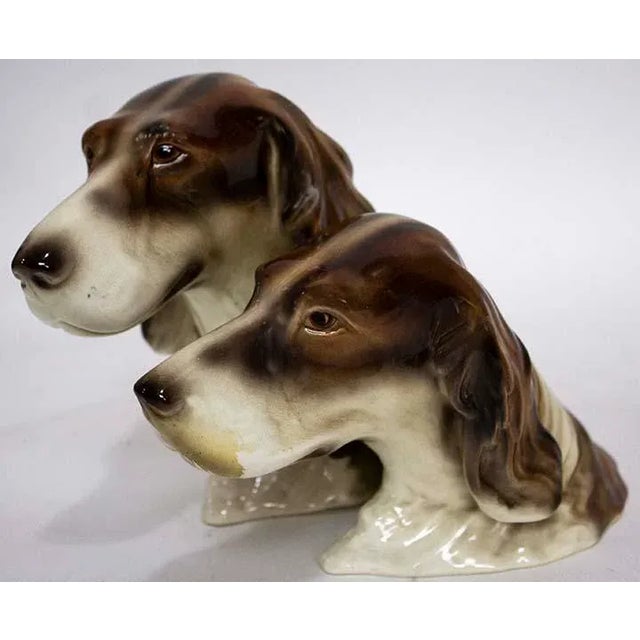 Goldscheider Porcelain Spaniel Dog Mom With Pup - Attached Dual Figures ...