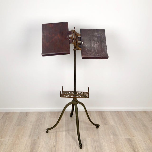 Vintage Traditional Folding Book Stand | Chairish