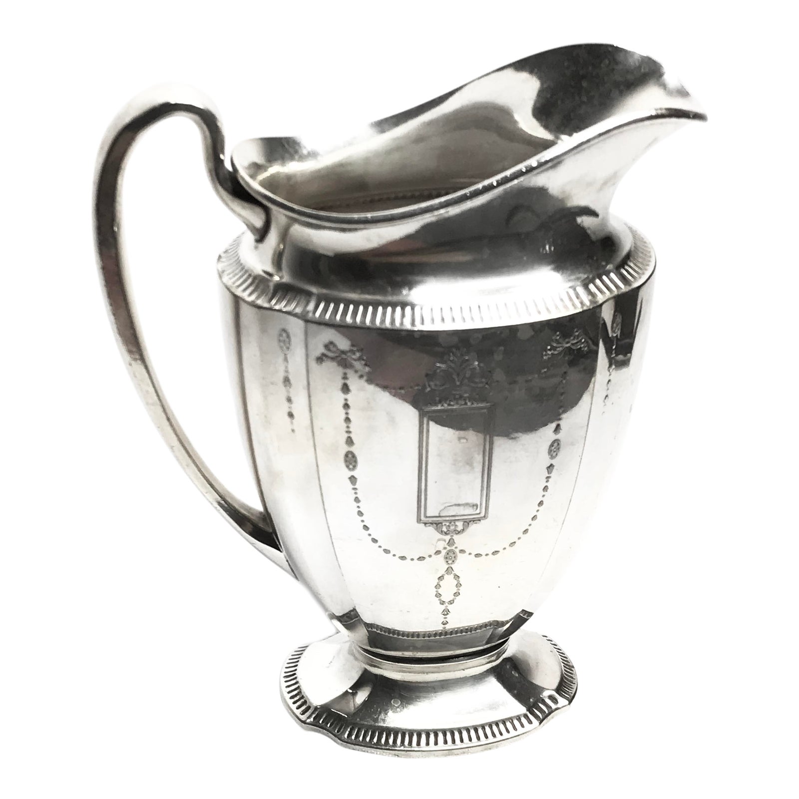 Vintage Art Deco 1920's Oneida Water Pitcher by Community Silver Plate ...