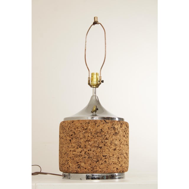 1970s Underwriters Laboratories Mid-Century Modern Cork & Chrome Table ...