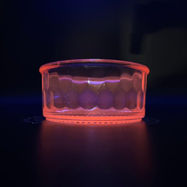 Vintage Pink Depression Glass Bowl Selenium Uv Reactive Glow | Chairish